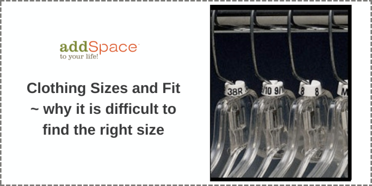 Clothing Sizes and Fit ~ why it is difficult to find the right size ...
