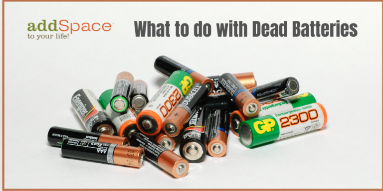 What to do with Dead Batteries - Add Space to You Life